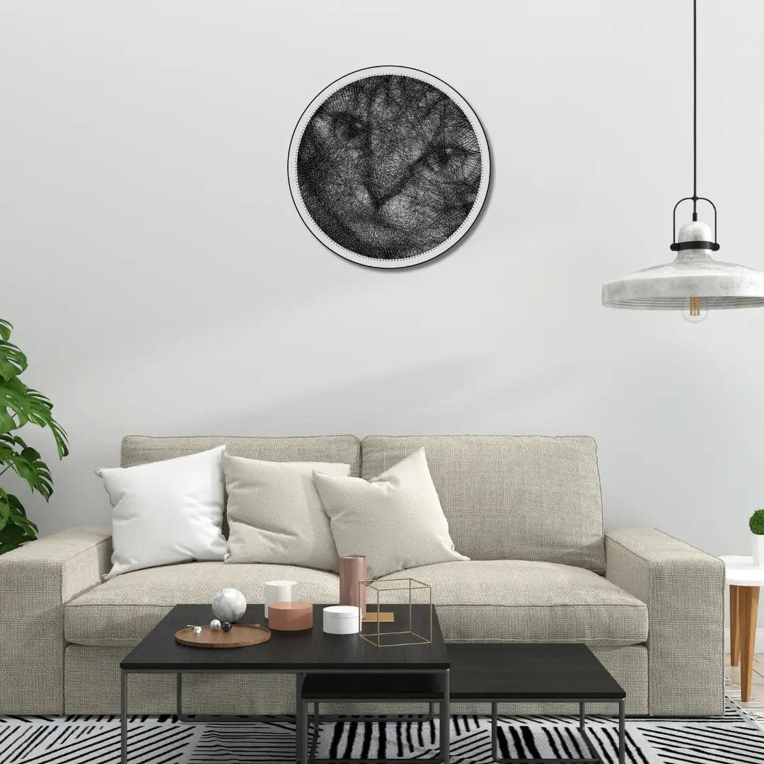 Cat String Art Personalized Wall Art Unique Handmade Decor Stringuart